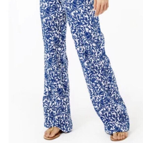 Lilly Pulitzer | Pants & Jumpsuits | Lilly Pulitzer Linen Palazzo Pant ...